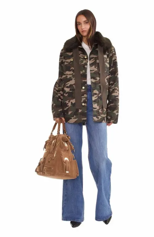 Cynthia Rowley Outward Bound Utility Jacket - Green Camo