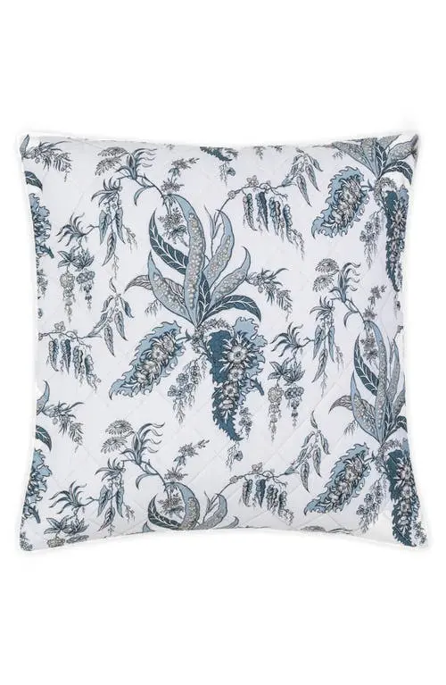 MATOUK Apolline Quilted Sham - Mediterranean