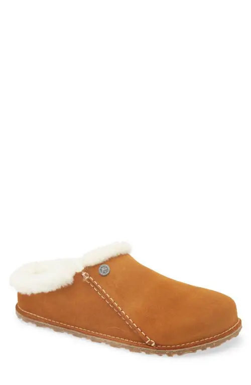 BIRKENSTOCK Zermatt Genuine Shearling Lined Slipper - Beige