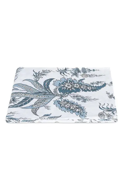 MATOUK Apolline 500 Thread Count Fitted Sheet - Mediterranean