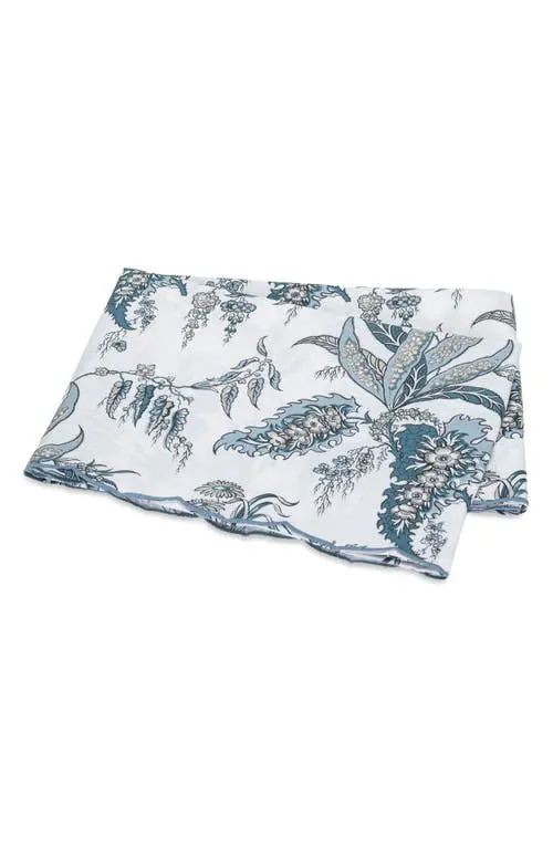 MATOUK Apolline 500 Thread Count Flat Sheet - Mediterranean