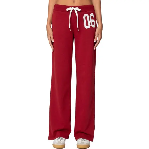 EDIKTED 06 Sweatpants - Burgundy