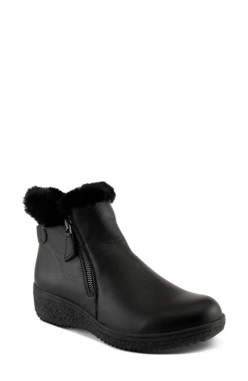 SPRING STEP SHOES Republic Water Resistant Bootie With Faux Fur Trim