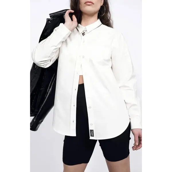WILDFANG The Essential Long Sleeve Oxford Button-up