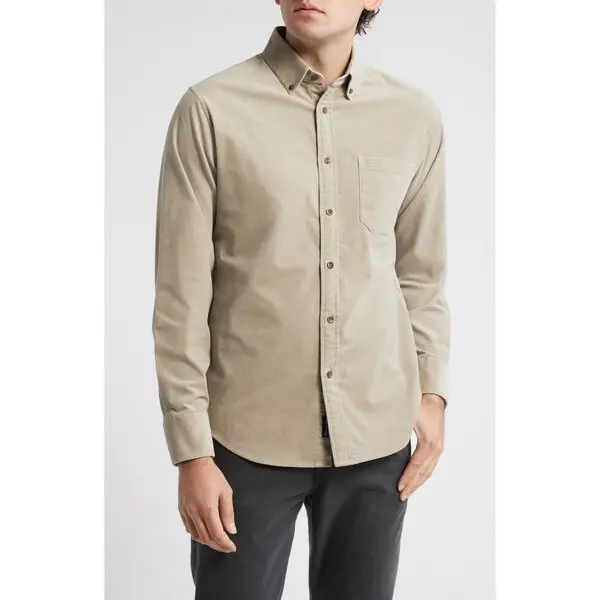 Mizzen+main Jackson Performance Corduroy Button-down Shirt