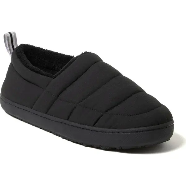 DEARFOAMS Cullen Ripstop Closed Back Slipper - Black