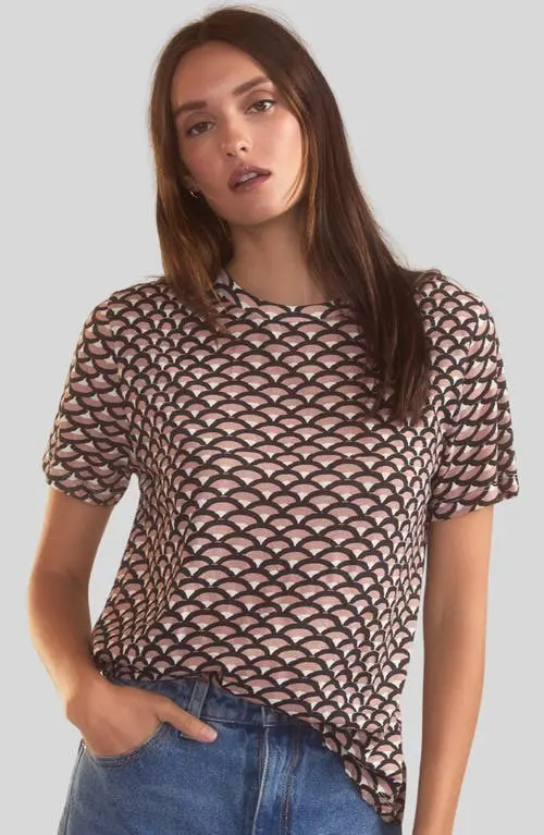 Cynthia Rowley Fanfare Tee - Black Camel
