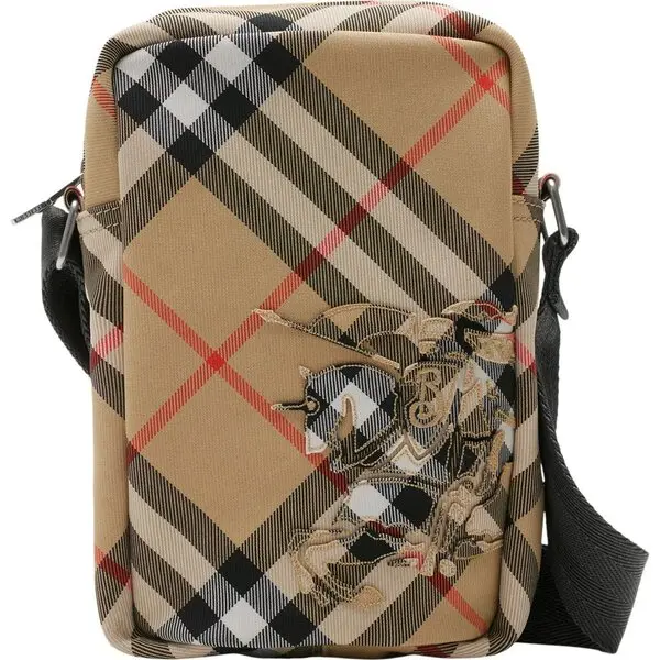 Burberry Check Phone Bag - Sand