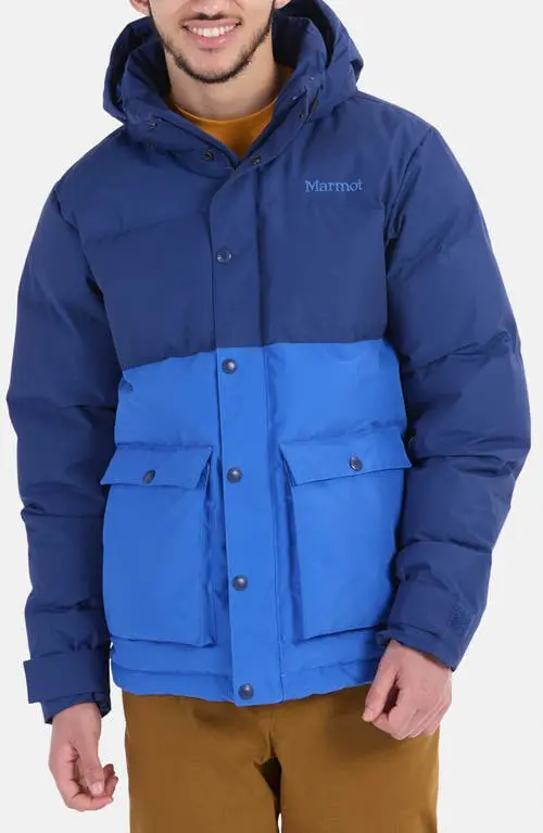 MARMOT Fordham Waterproof 700 Fill Power Down Puffer Jacket - Twilight Blue/trail Blue