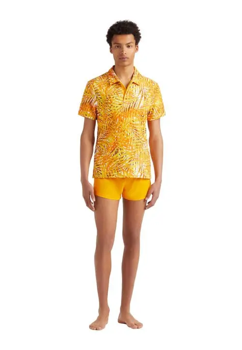 Vilebrequin Palm Leaves Printed Terry Polo