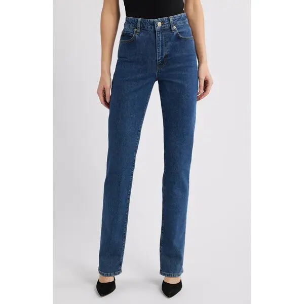 FRAME The Ruler High-waist Straight-leg Jeans - Written