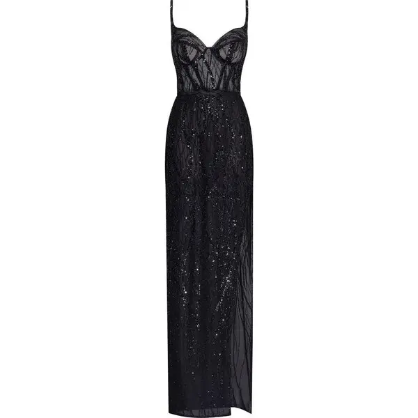 MILLA Sequin Embellished Maxi Gown