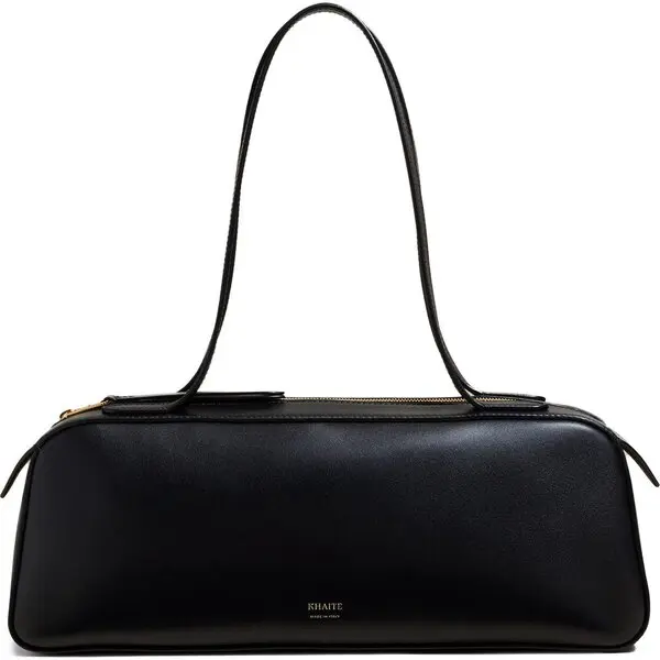 Khaite Simona Leather Shoulder Bag - Black 200
