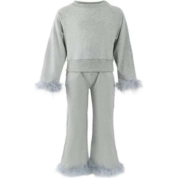 LOLA + THE BOYS Feather Athletic Set
