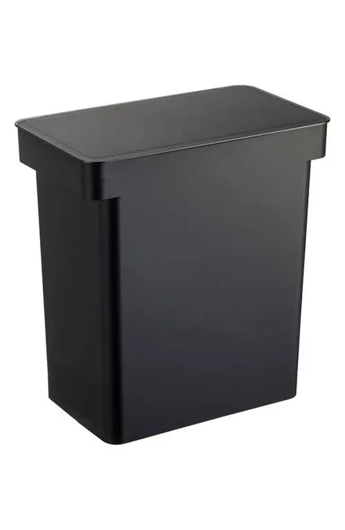 YAMAZAKI Extra-large Airtight Pet Rolling Food Storage Container - Black