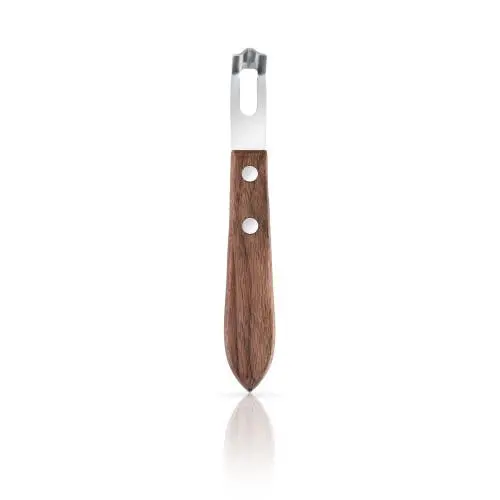 VISKI Professional Walnut Channel Knife In Stainless Steel