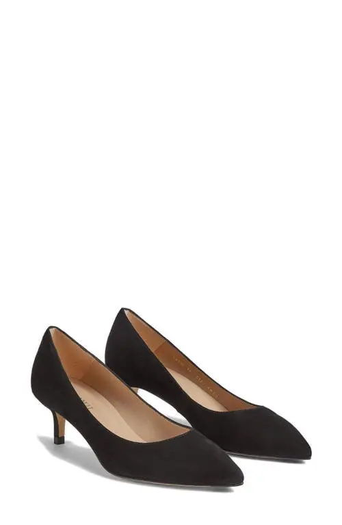 LK BENNETT Audrey Kitten Heel Pumps - Black