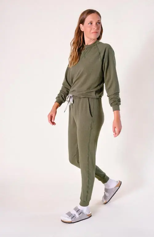 POPLINEN Agnes Organic Cotton + Tencel Jogger Pant - Moss
