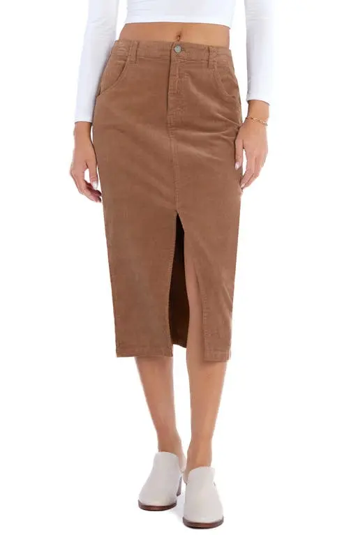 WASH LAB DENIM Daily Corduroy Slit Skirt