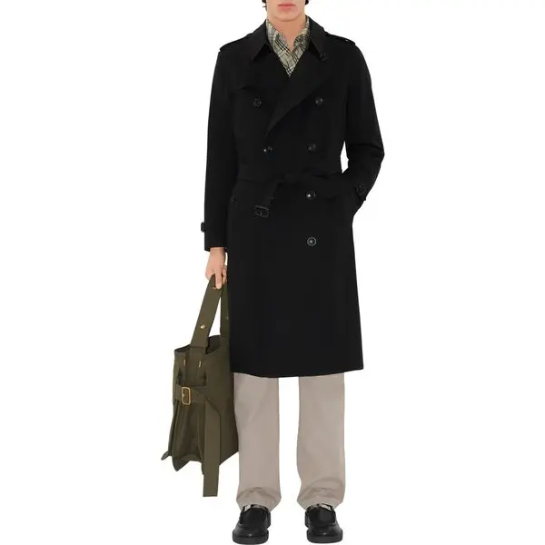 Burberry Long Kensington Heritage Trench Coat - Coal