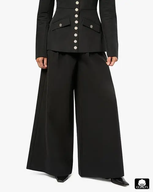 WeWoreWhat Wide Leg Pleated Trouser