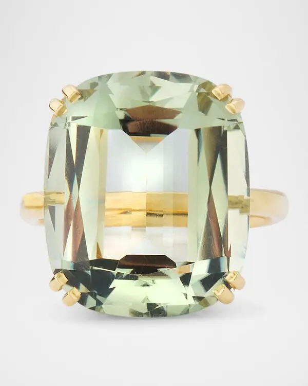 Goshwara 18k Yellow Gold Prasiolite Ring