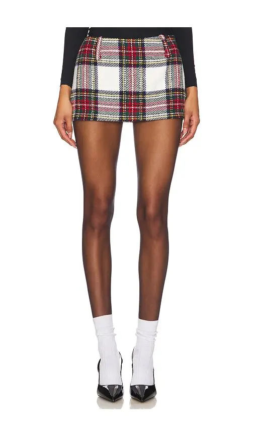 LOVERS AND FRIENDS Cher Mini Skort In Red,grey