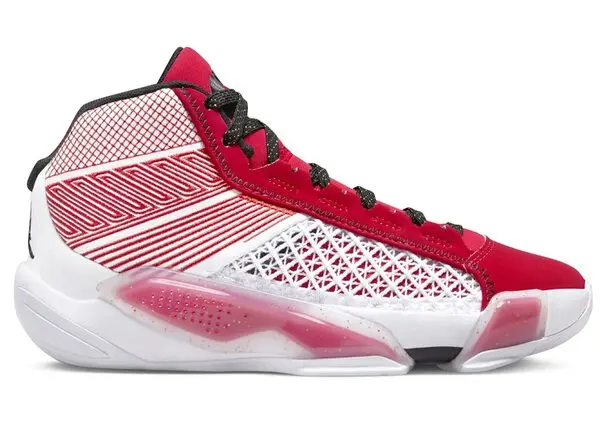 JORDAN 38 - White/university Red/metallic Gold