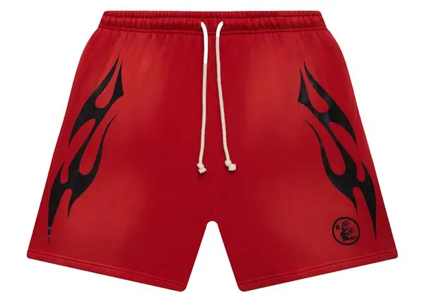 HELLSTAR Flame Shorts - Red