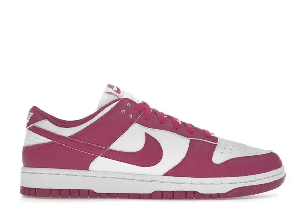 Nike Dunk Low Next Nature Sneakers - White/hot Fuchsia