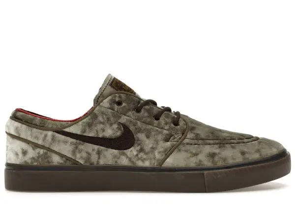 Nike Zoom Janoski Og+ Se Sneakers - Medium Olive/baroque Brown/dark Team Red
