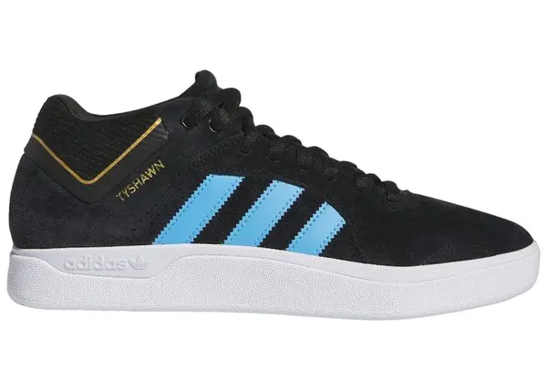 Adidas Tyshawn Sneakers - Core Black/light Grey Heather/blue Burst