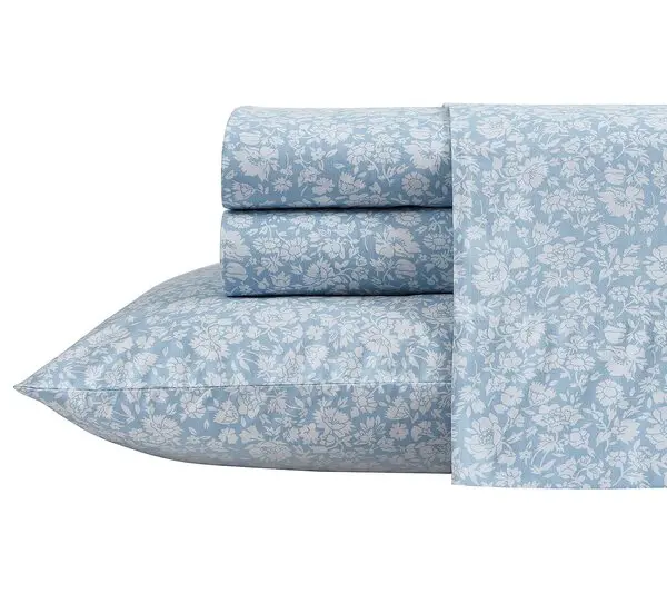 Laura Ashley Heirloom Ditzy Blue Full Sheet Set
