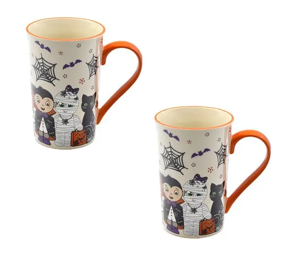 TEMP-TATIONS Seasonal Set Of 16-oz Bistro Mugs