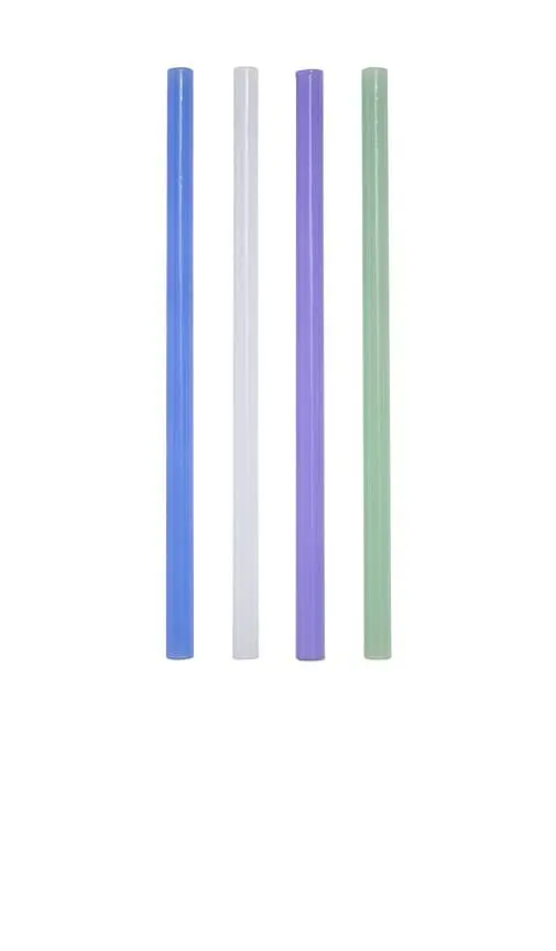 FAZEEK 4 Pack Opaque Straws In Blue