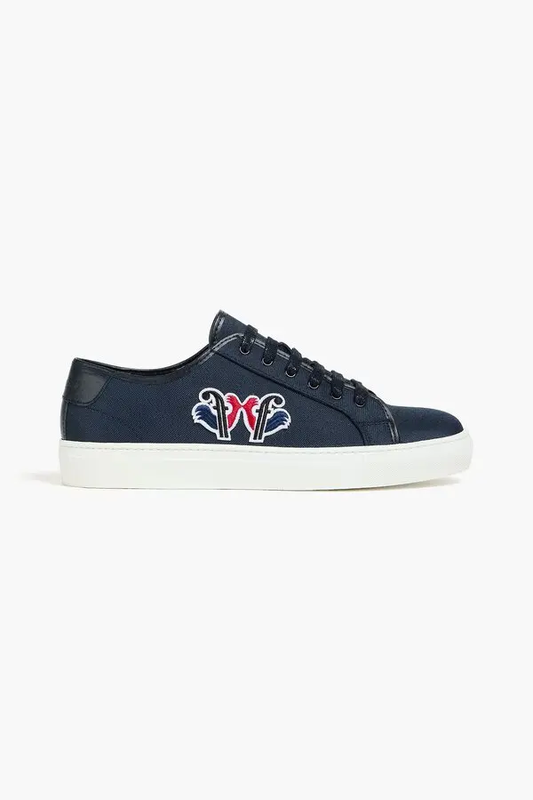 Fusalp Appliquéd Canvas Sneakers