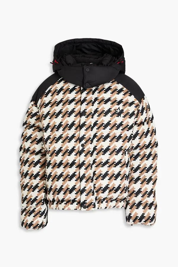 Perfect Moment Quilted Houndstooth Down Ski Jacket
