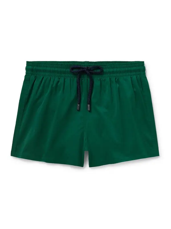 Vilebrequin Slim-fit Short-length Swim Shorts - Green