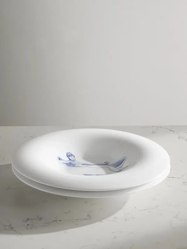 Khaite Ginori 1735 Printed Porcelain Soup Plate