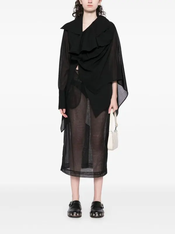 YEHUAFAN Asymmetric Shirt