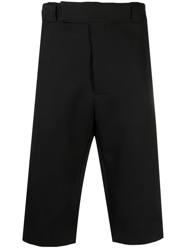 Prada Logo Patch Cropped Trousers