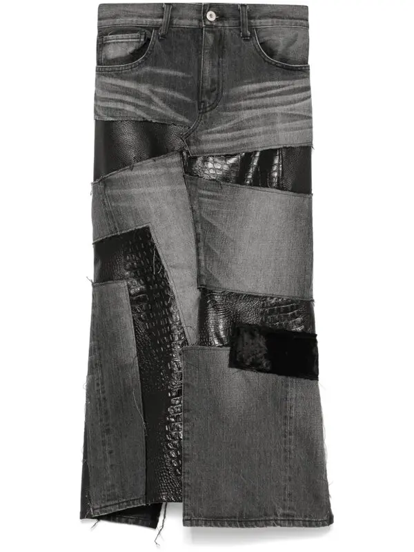 Junya Watanabe Panelled Midi Skirt