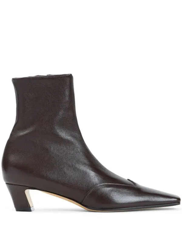 Khaite 40mm Nevada Ankle Boots - Brown