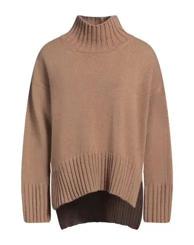 Alpha Studio Turtleneck Knit Top - Beige