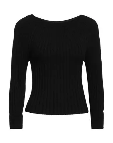 Alpha Studio Crewneck Knit Top - Black