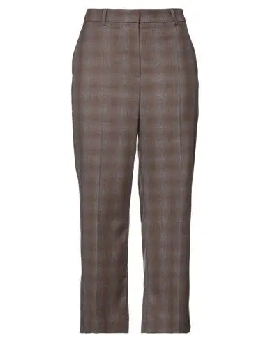 Seductive Checked Flannel Wide-leg Trousers