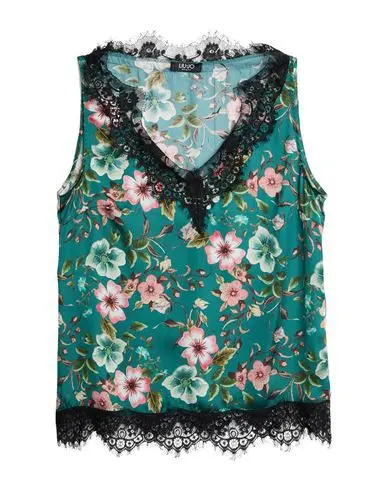 LIU •JO Floral-print Sleeveless Top - Green