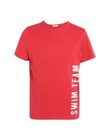 BIKKEMBERGS T-shirt Size Cotton, Elastane - Red
