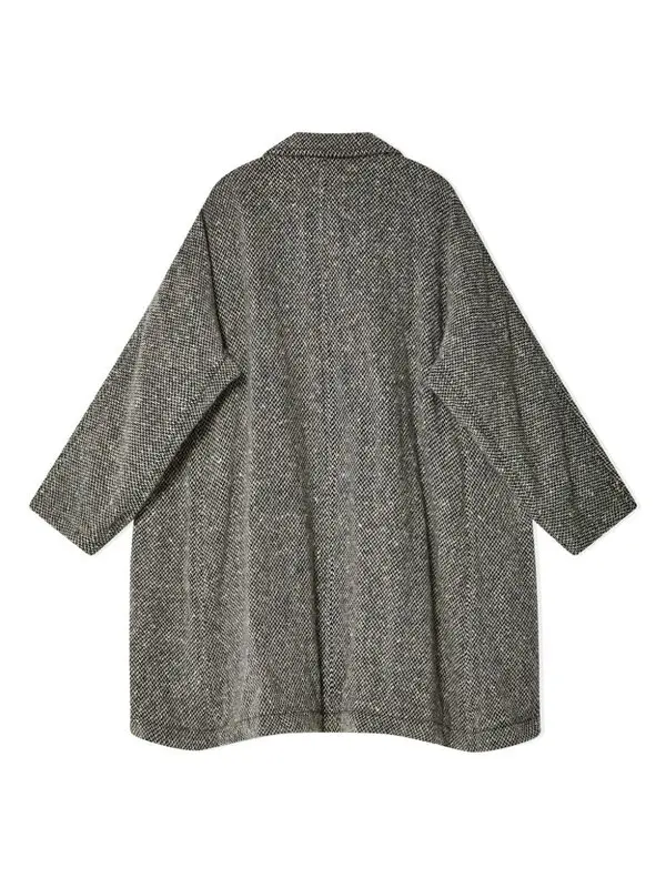 BLACK COMME DES GARÇONS Herringbone Single Breasted Coat