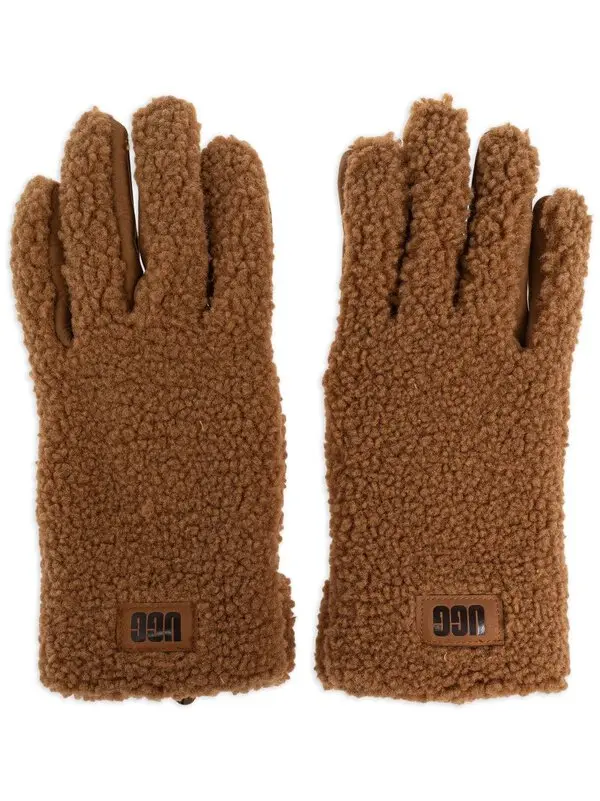 UGG Fluff Gloves - Brown